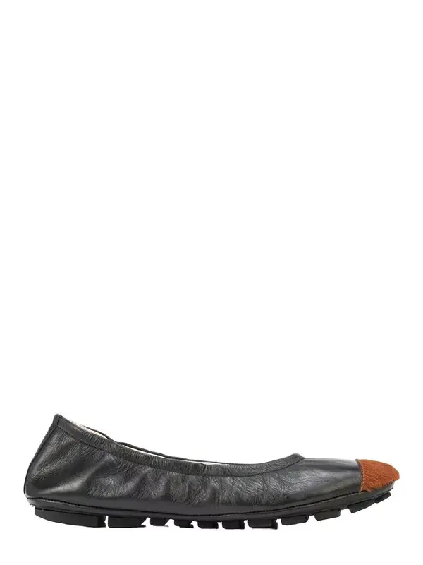 MADISON MAISON Elasticated Ballerina Shoes - Black