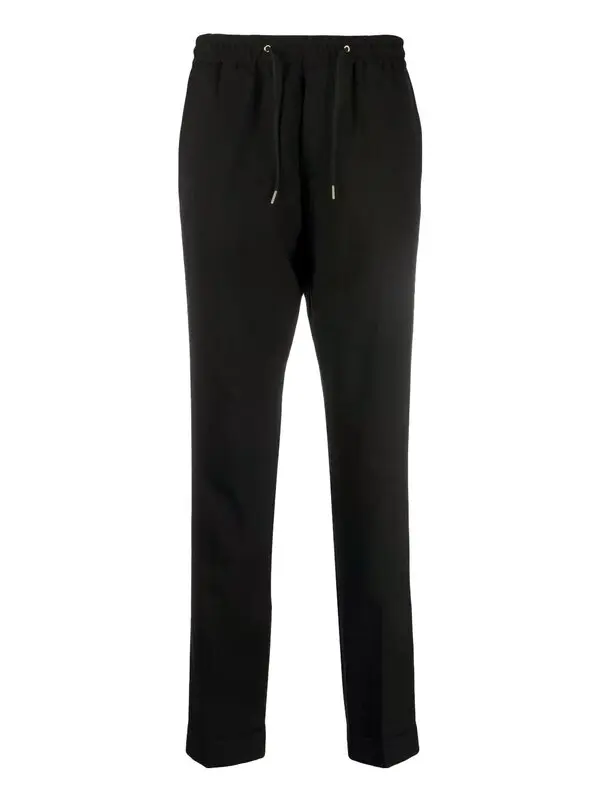 Paul Smith Drawstring Tapered Trousers - Black