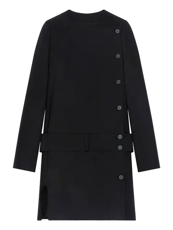 COURREGES Oblique Heritage Coat - Black