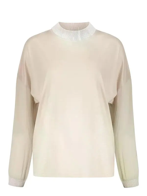 Herno Crew-neck Long-sleeve Top - Neutrals
