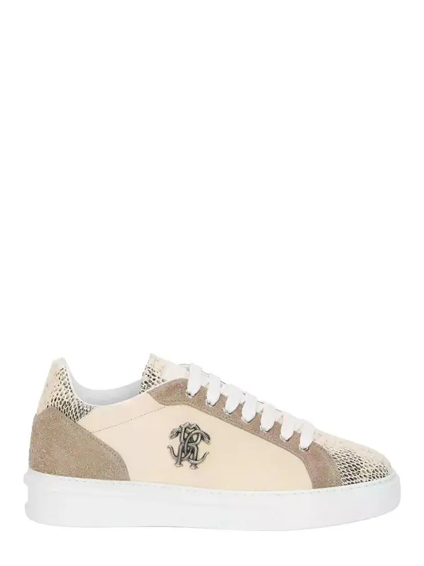 Roberto Cavalli Lace-up Sneakers - Neutrals