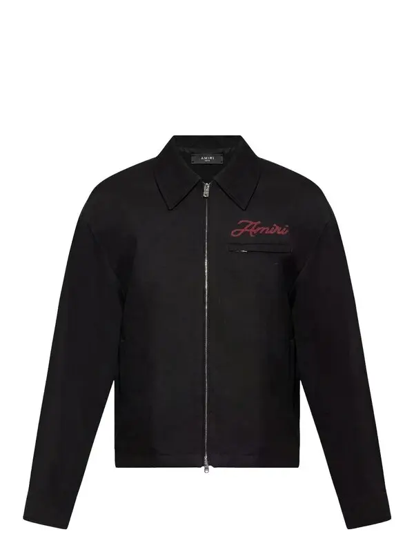 Amiri Logo-embroidered Jacket - Black