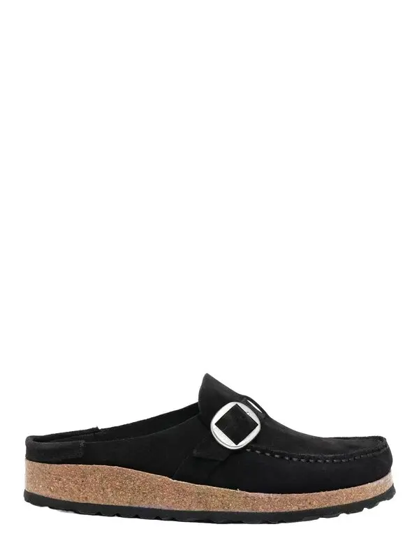 BIRKENSTOCK Closed-toe Suede Mules - Black
