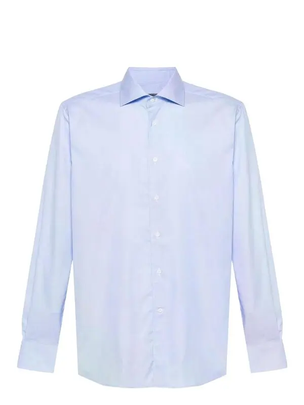 Corneliani Mini-checked Shirt - Blue