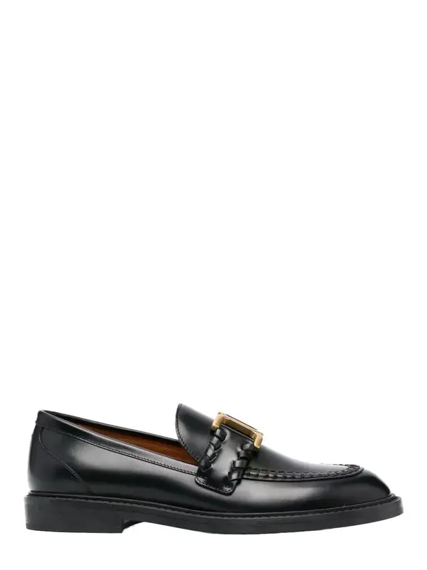 Chloé Marcie Leather Loafers - Black