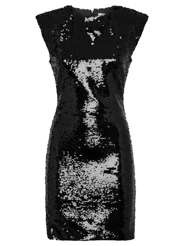 Philipp Plein Sequin-embellished Sleeveless Dress - Black