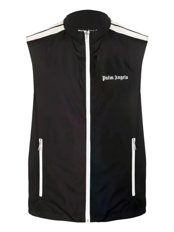 Palm Angels Logo-print Zip-front Jacket - Black