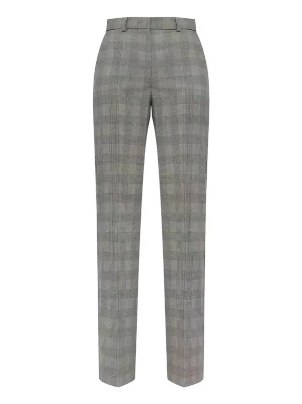 Sportmax Prince Of Wales Check Trousers - Grey