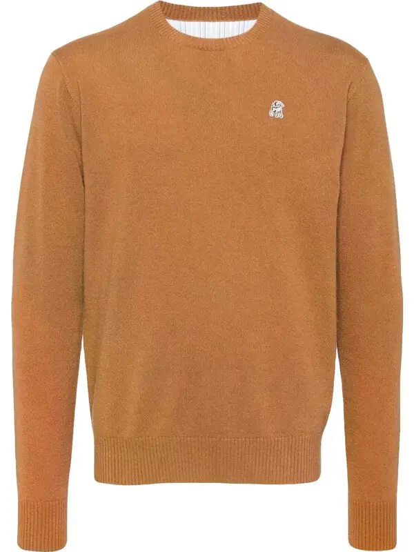 Undercover Sheep Patch Jumper - Brown