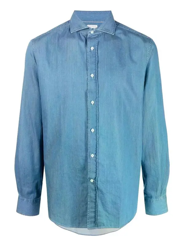 Brunello Cucinelli Buttoned Shirt - Blue