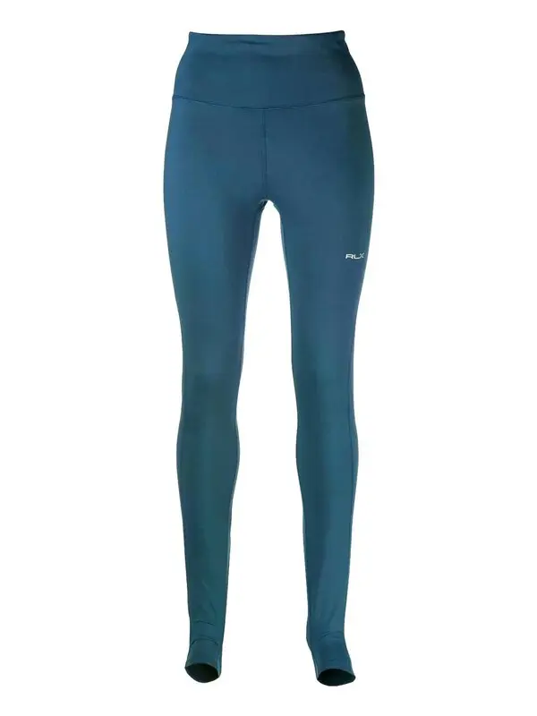 Rlx Ralph Lauren High-waisted Performance Leggings - Blue