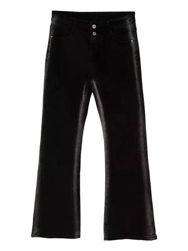 GROUND ZERO Flared Jeans - Black