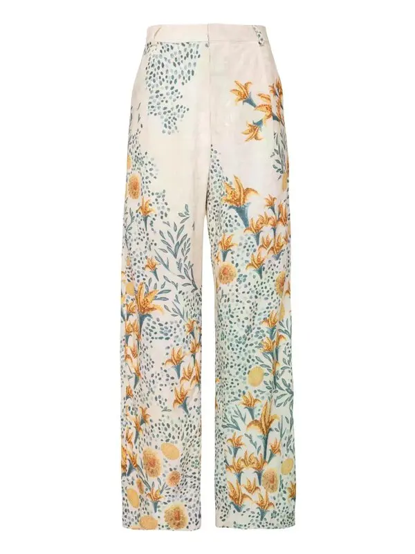 Agua Bendita Florecer Capullo Trousers - Neutrals