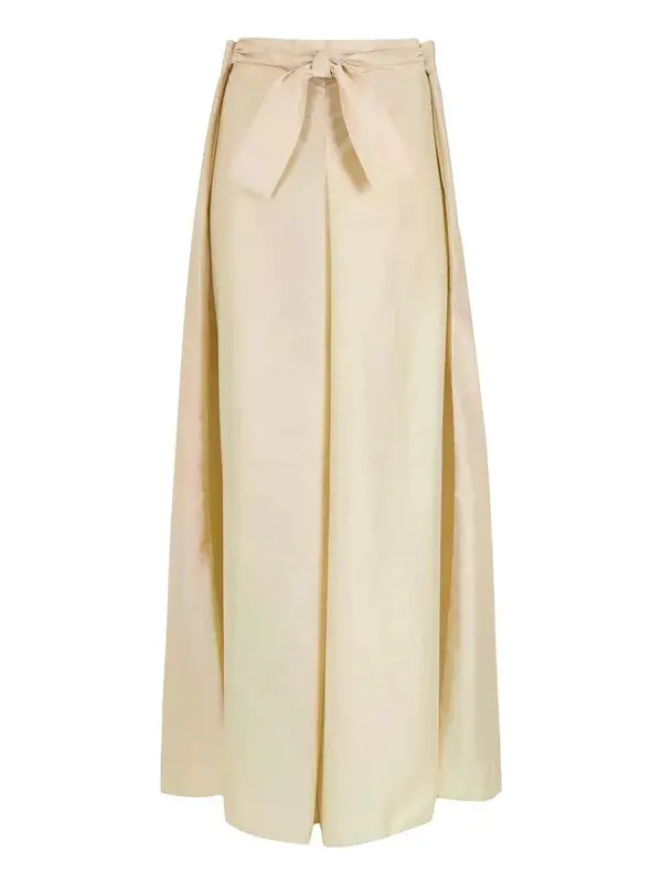 AMIR SLAMA Box-pleat Palazzo Pants - Neutrals