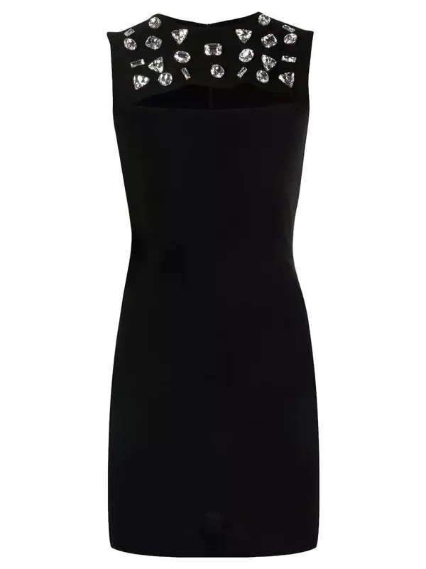 Dsquared2 Crystal-embellished Sleeveless Dress - Black