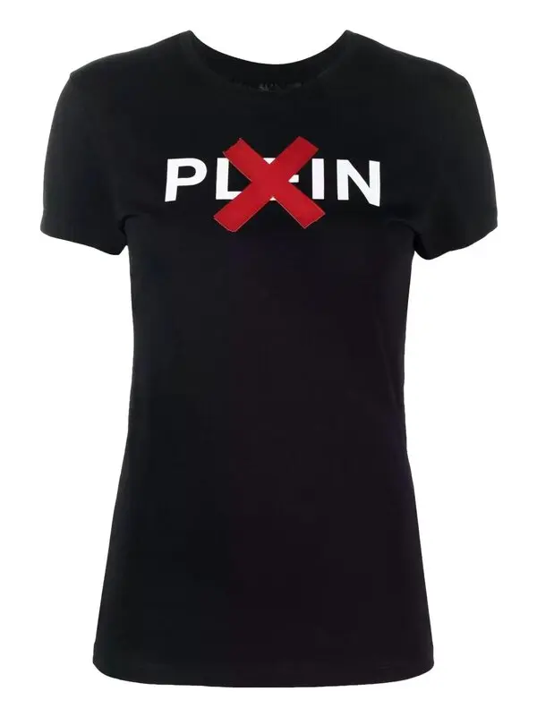 Philipp Plein Logo-print Cotton T-shirt - Black