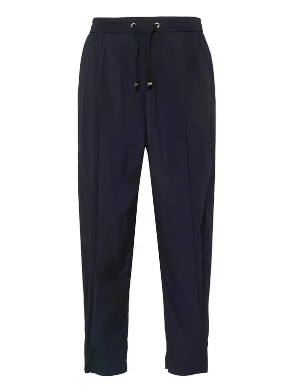 Herno Lightweight Cropped Trousers - Blue