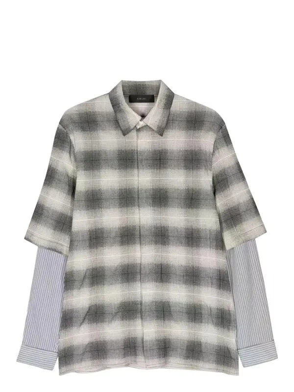 Amiri Mix-print Layered Shirt - Black