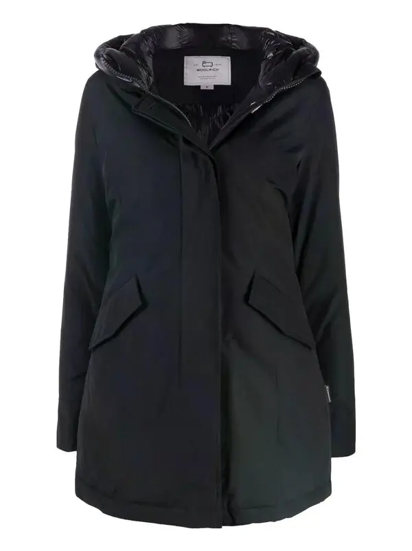 Woolrich Hooded Padded Coat - Blue