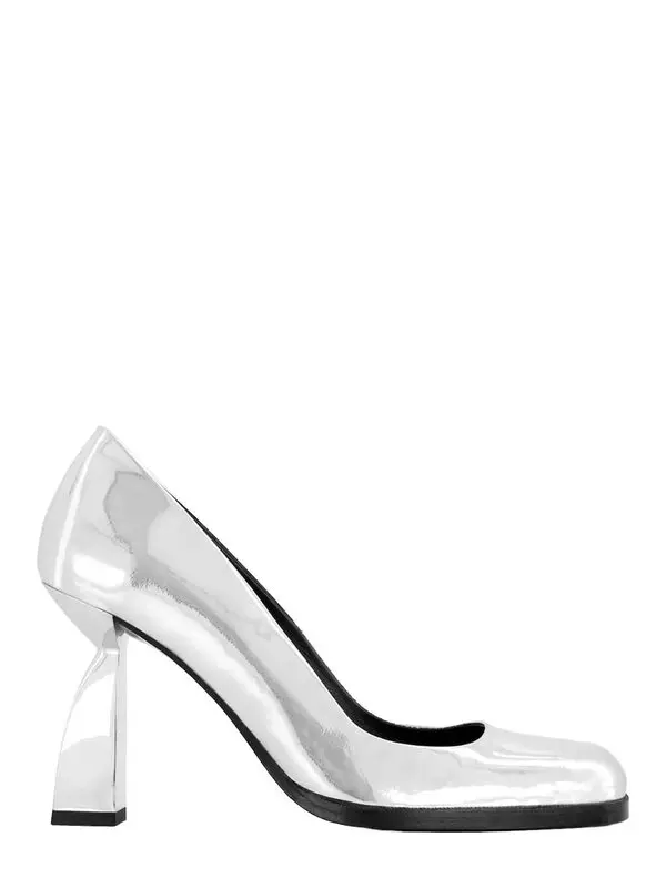 NODALETO Angel N 90mm Leather Pumps - Silver