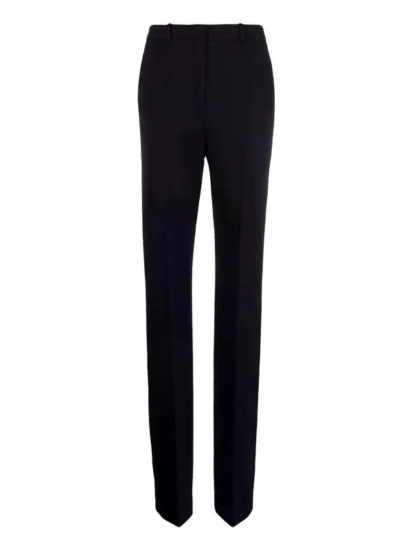 Mach & Mach Pressed-crease Tailored Trousers - Black