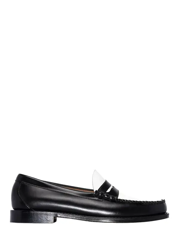 G.H.BASS Weejuns Larson Penny Strap Loafers - Black