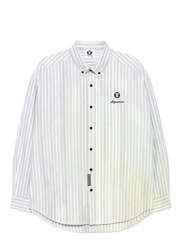 AAPE BY *A BATHING APE Striped Shirt - Grey