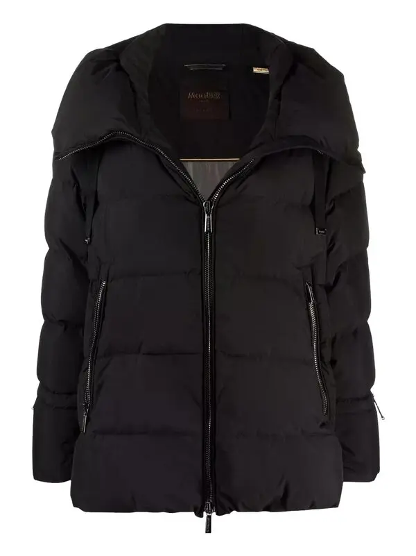 MOORER Quilted Down-lined Padded Jacket - Black