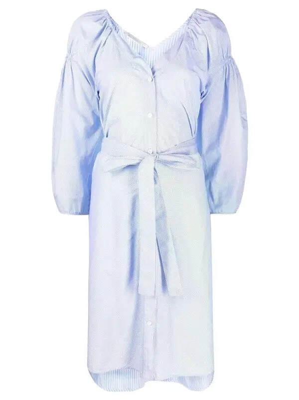 Stella McCartney Striped Mid-length Dress - Blue