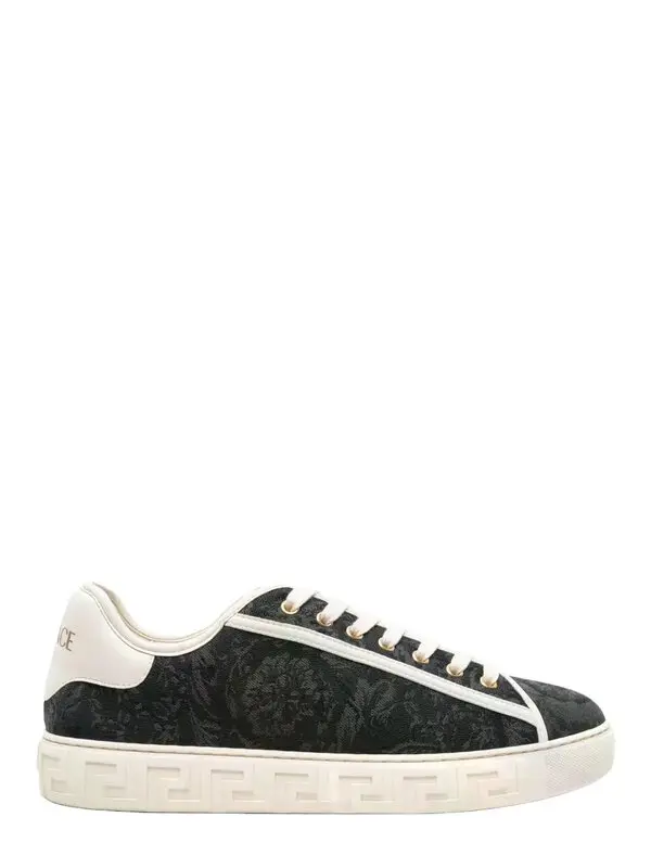 Versace Barocco Greca Low-top Sneakers - Black