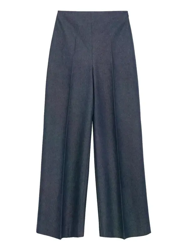 RÓHE Pressed-crease Trousers - Blue