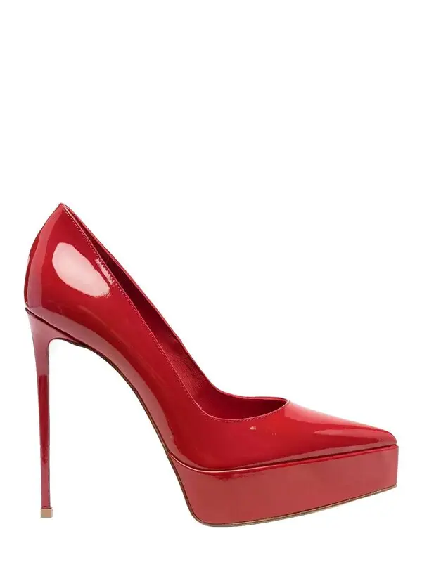 LE SILLA Uma 125mm Patent-leather Pumps - Red