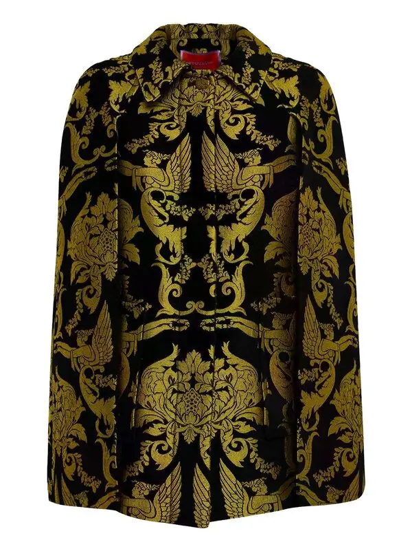 La DoubleJ Milano Mini Cape Coat - Black