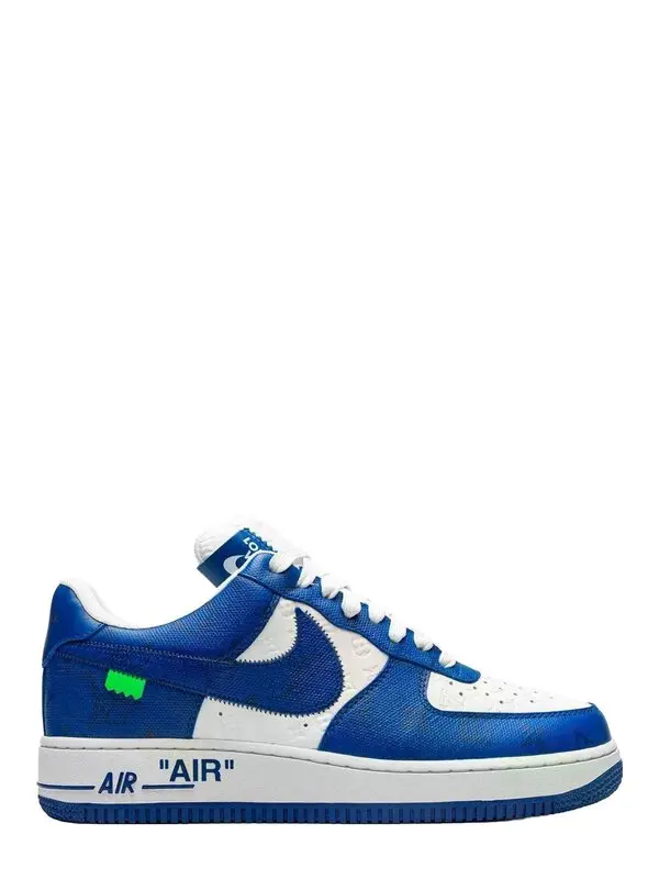 Nike X Louis Vuitton Air Force 1 Low Virgil Abloh Sneakers - Blue