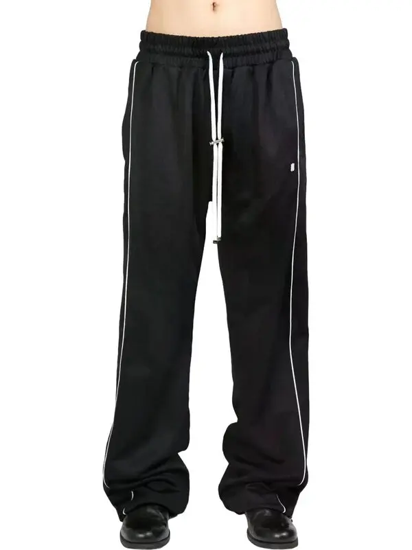 Amiri Contrast-trim Drawstring Track Pants - Black