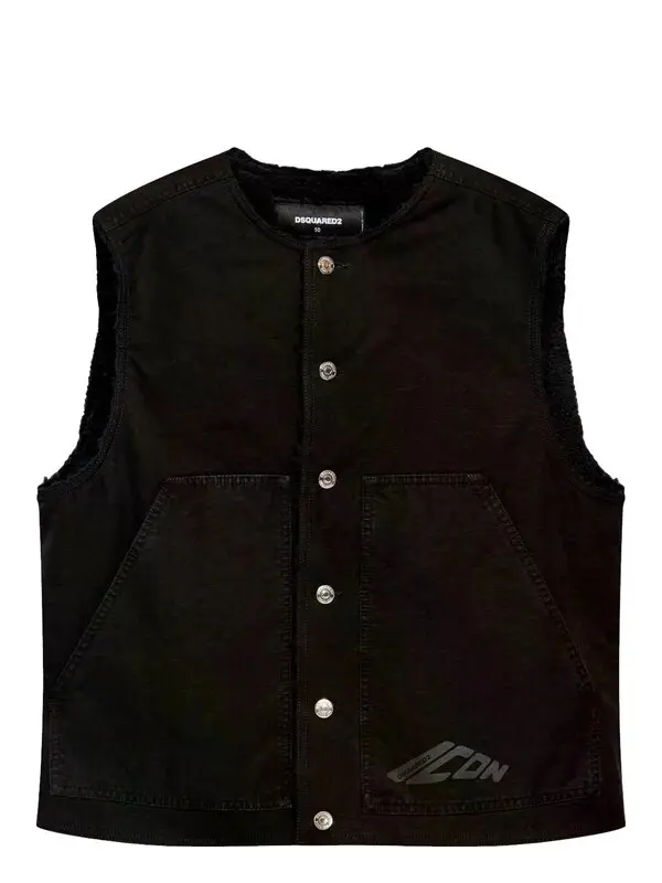 Dsquared2 Padded Denim Jacket - Black