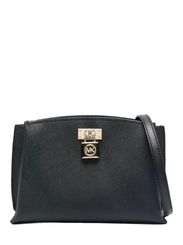 Michael Kors Padlock-detail Satchel Bag - Black