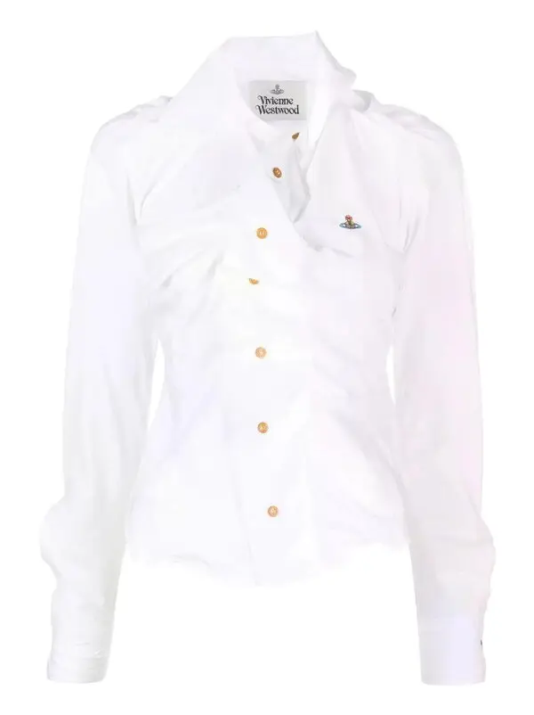 VIVIENNE WESTWOOD Drunken Asymmetric Shirt - White