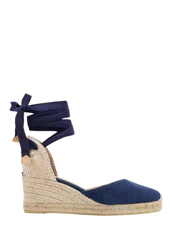 CastaÑer Lace-up 80mm Espadrilles - Blue