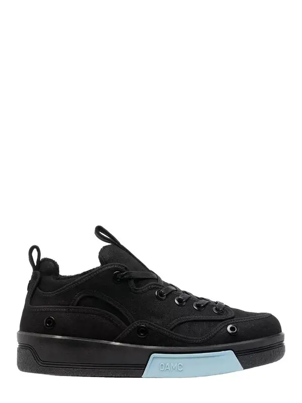 OAMC Logo-print Tongue Sneakers - Black
