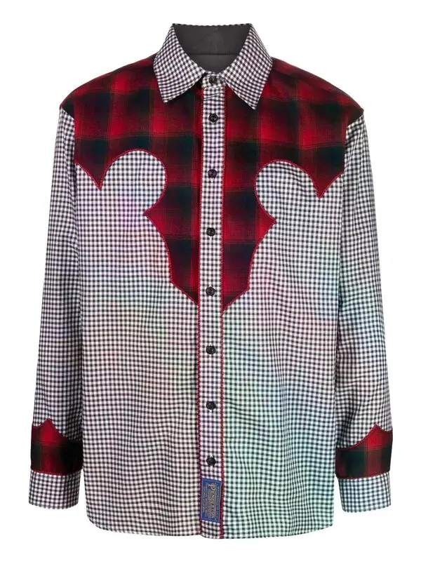 MAISON MARGIELA X Pendleton Yoke Gingham Shirt - Brown