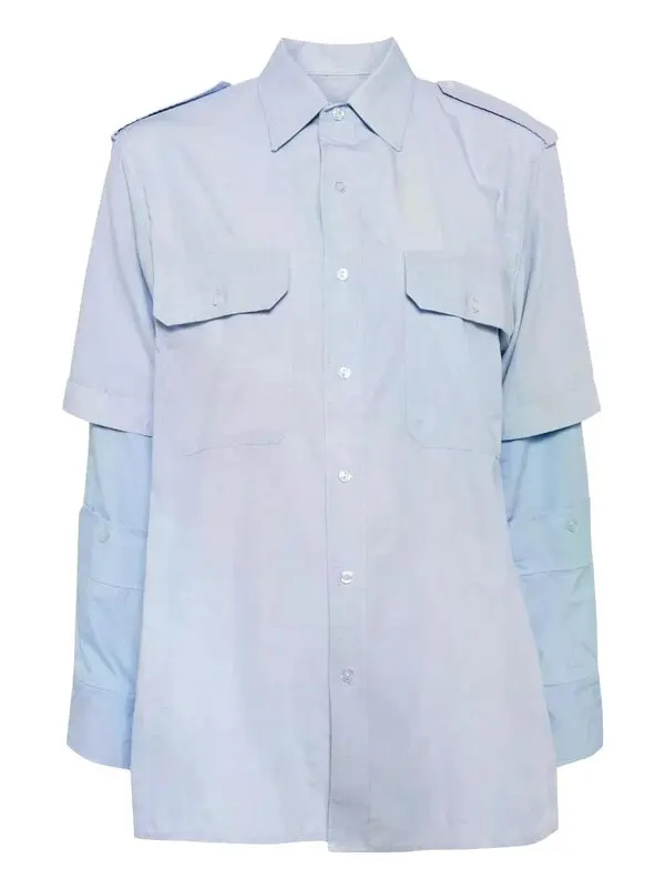 PROTOTYPES Layered Long-sleeve Shirt - Blue