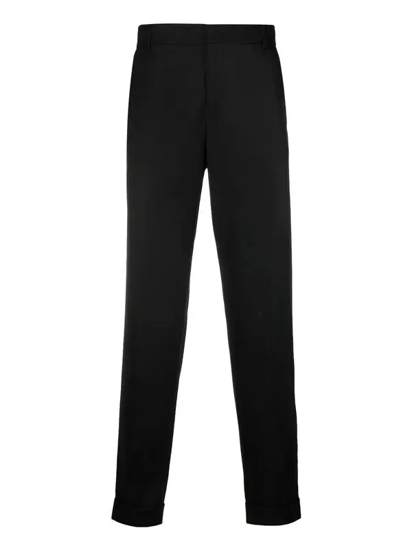 Balmain Mid-rise Straight-leg Trousers - Black