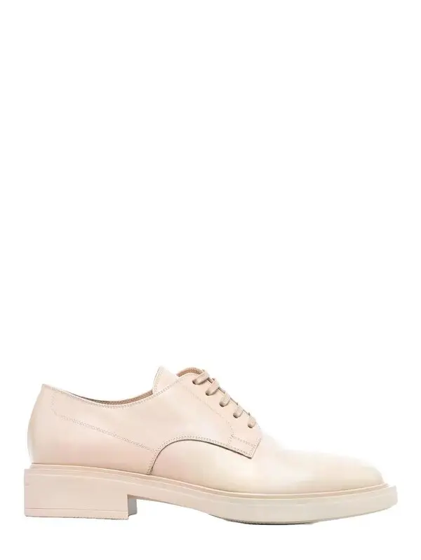 GIANVITO ROSSI Beige Leather Derby Shoes - Neutrals