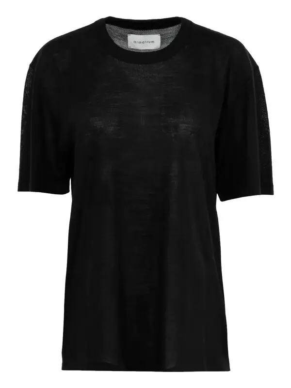 ARMARIUM Viky Merino Wool Top - Black