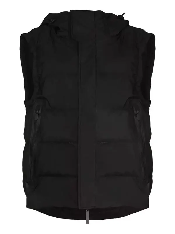 Templa Lang Hooded Puffer Gilet - Black