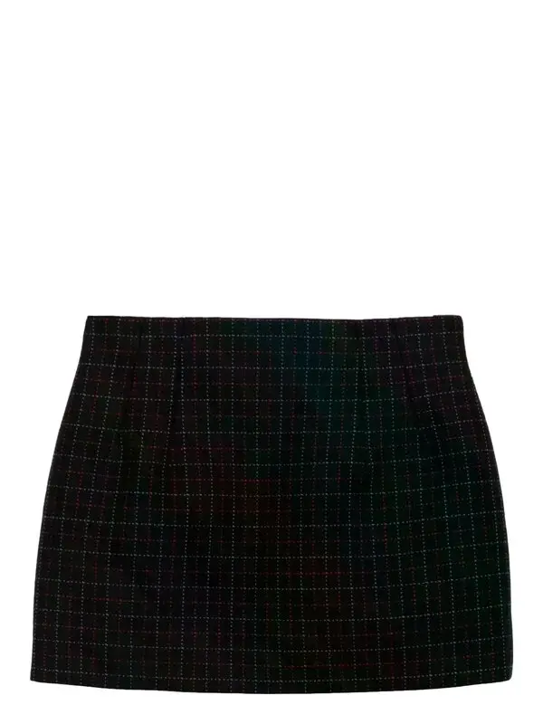Wardrobe.NYC Contour Mini Skirt - Black