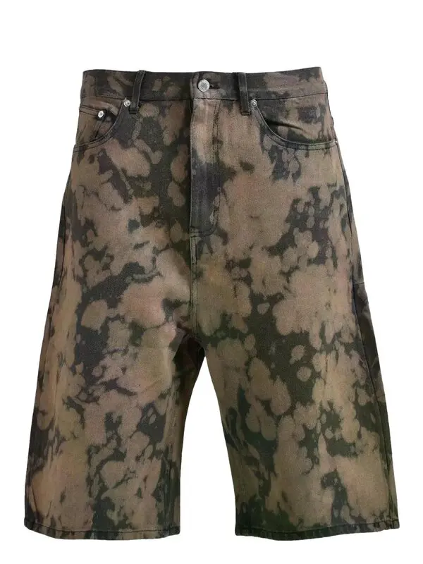 BREATH Tie-dye Cotton Shorts - Brown
