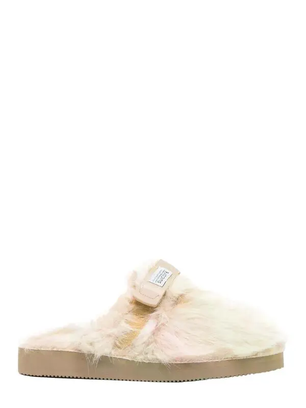 Suicoke Zavo 2-eu Faux-fur Slides - Neutrals