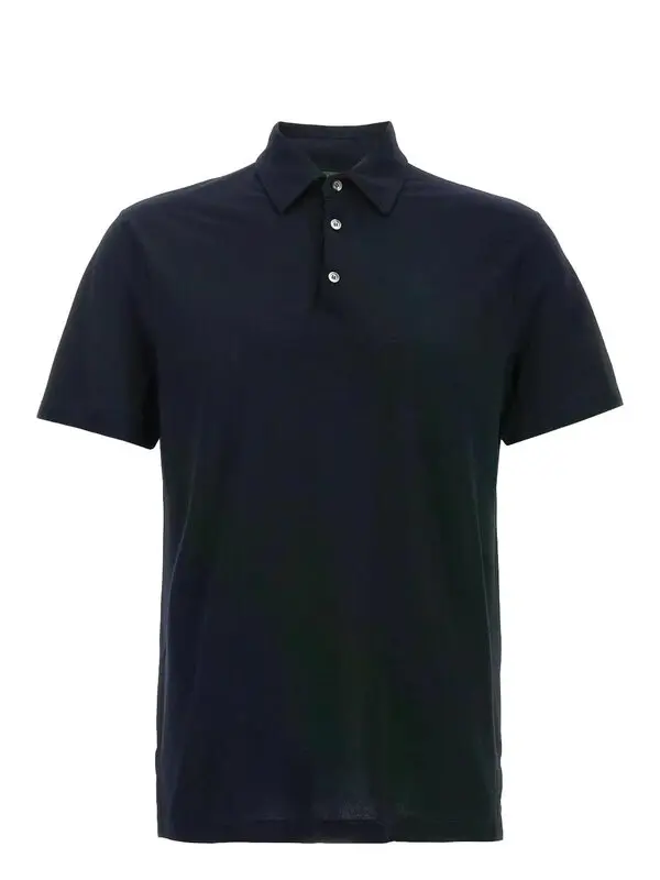 ZANONE Ice Cotton Polo Shirt - Blue